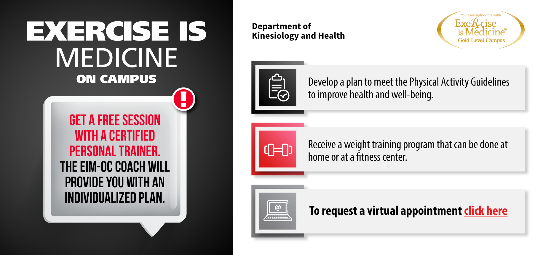 Exercise Is Medicine On Campus | Recreation - Division of Student ...